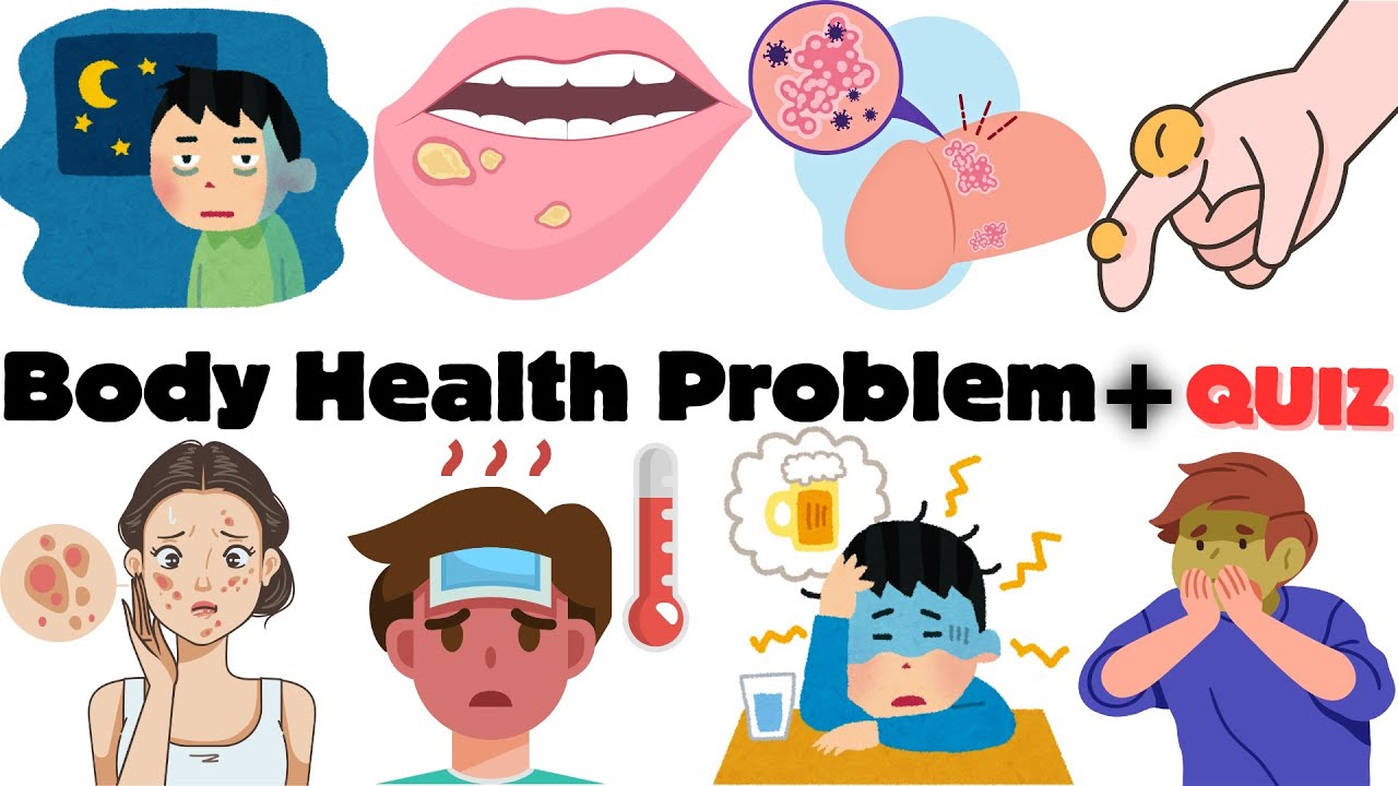 body health problems in English | health problems vocabulary - YouTube