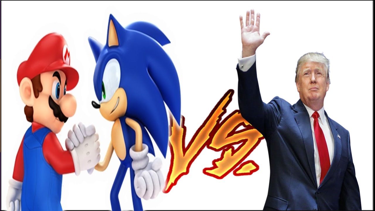 MARIO E SONIC X EXERCITO DE DONALD TRUMP - YouTube