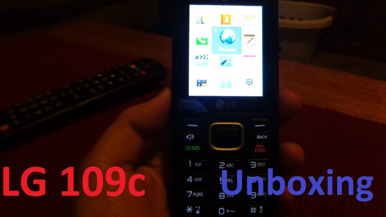 LG 109C Unboxing, a Basic and Easy to Use Bar Phone - YouTube