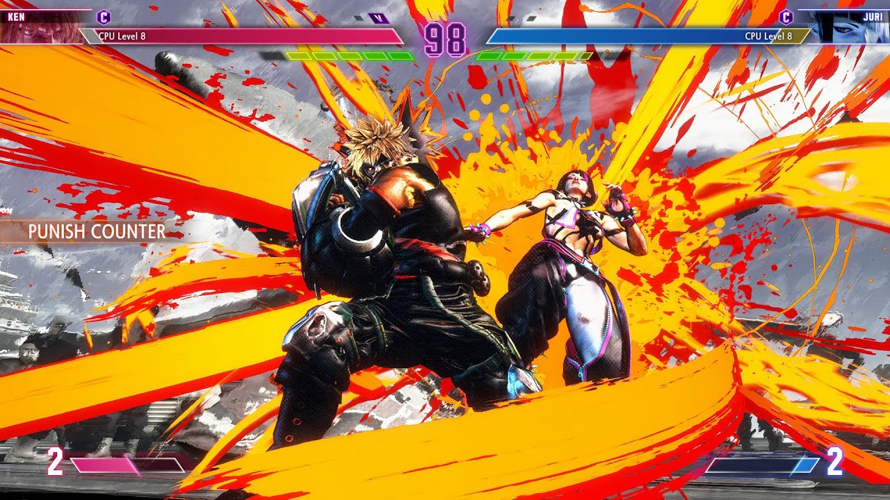 SF6 DARK KEN VS JURI IA HARDEST LEVEL - YouTube