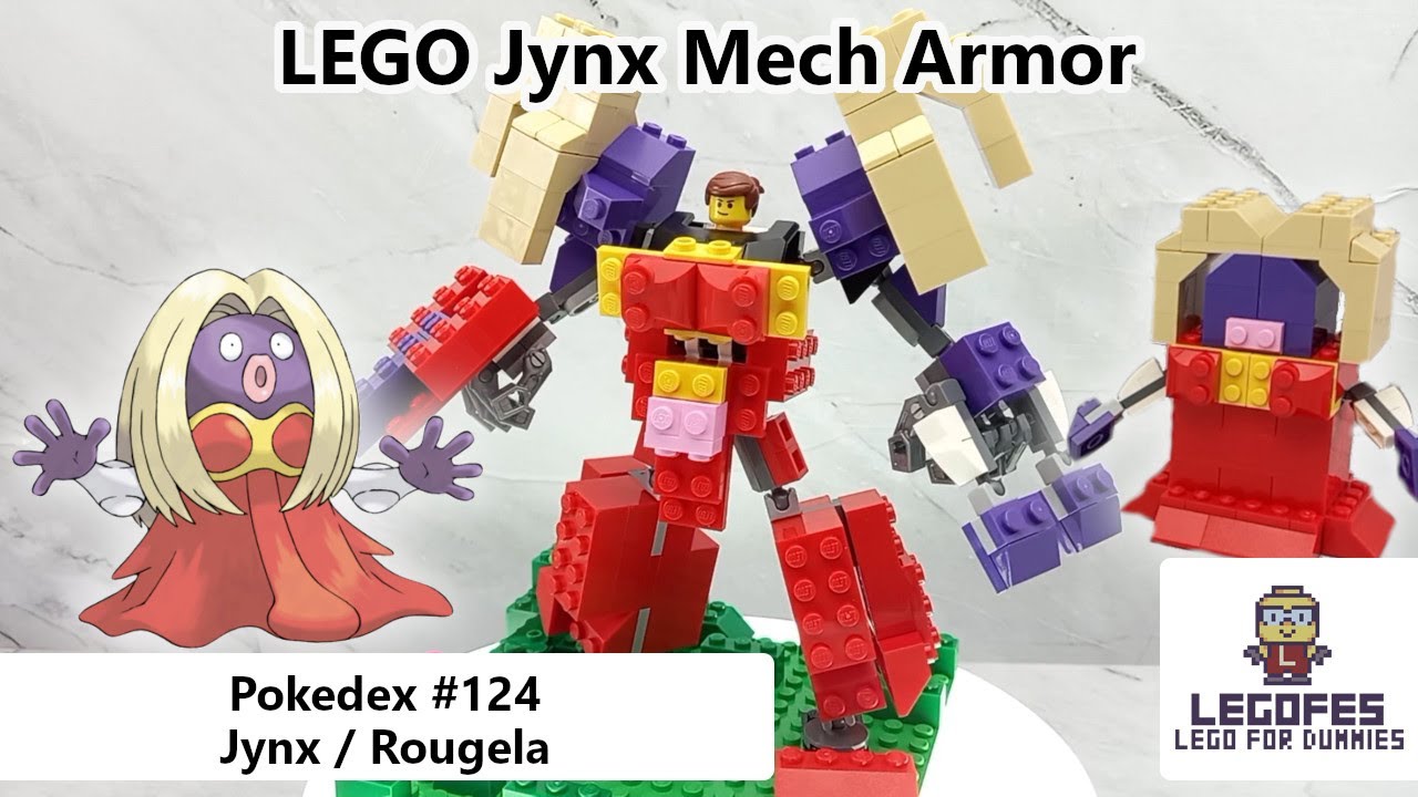 LEGO POKEMON MECH - Pokedex 124 Jynx (Tutorial Build & Armor Robot Mode ...
