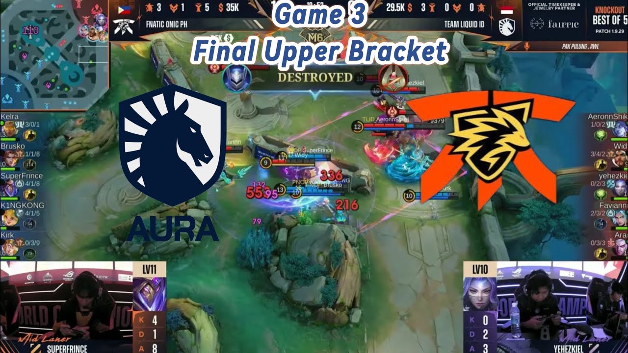 Game 3 Team Liquid Indonesia vs Fnatic Onic PH Final Upper Bracket M6 ...