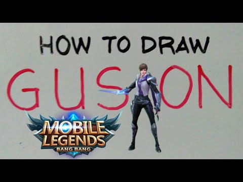 How to Draw GUSION Mobile Legends Hero (Easy) - YouTube