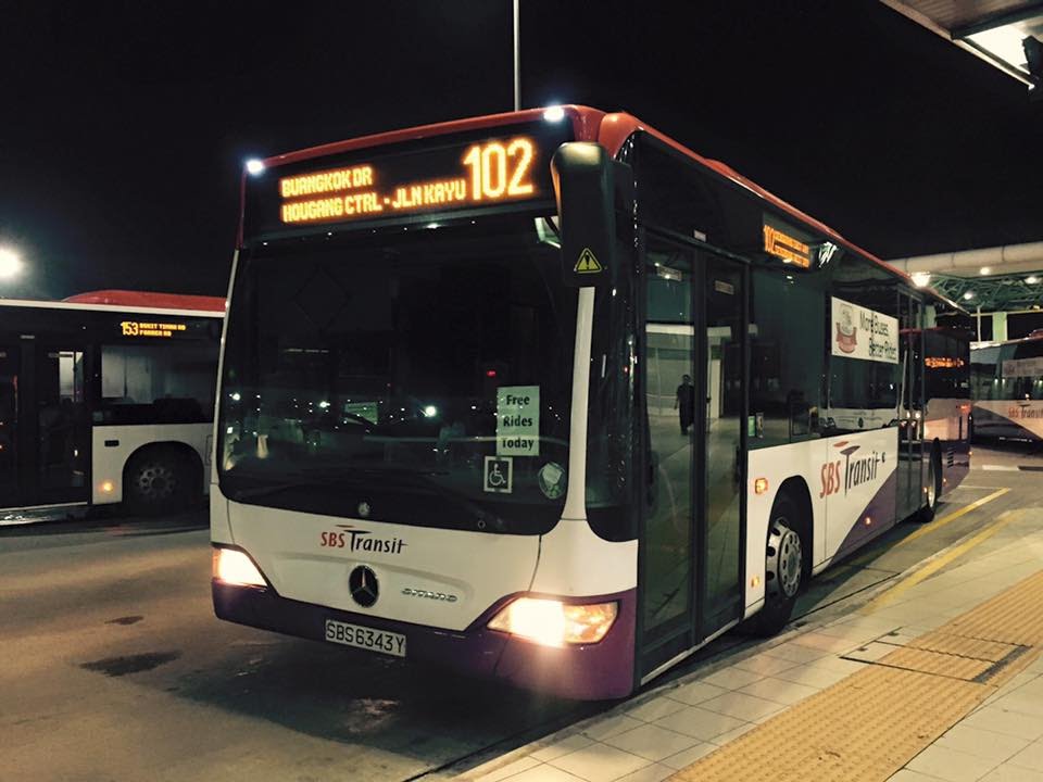 [SBS Transit] Service 102 route (Full trip) (Single-deck) - YouTube