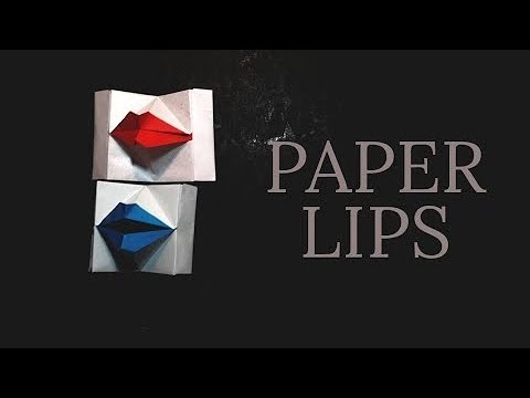 Origami Paper Lips - How To Make Paper Lips Step By Step - YouTube
