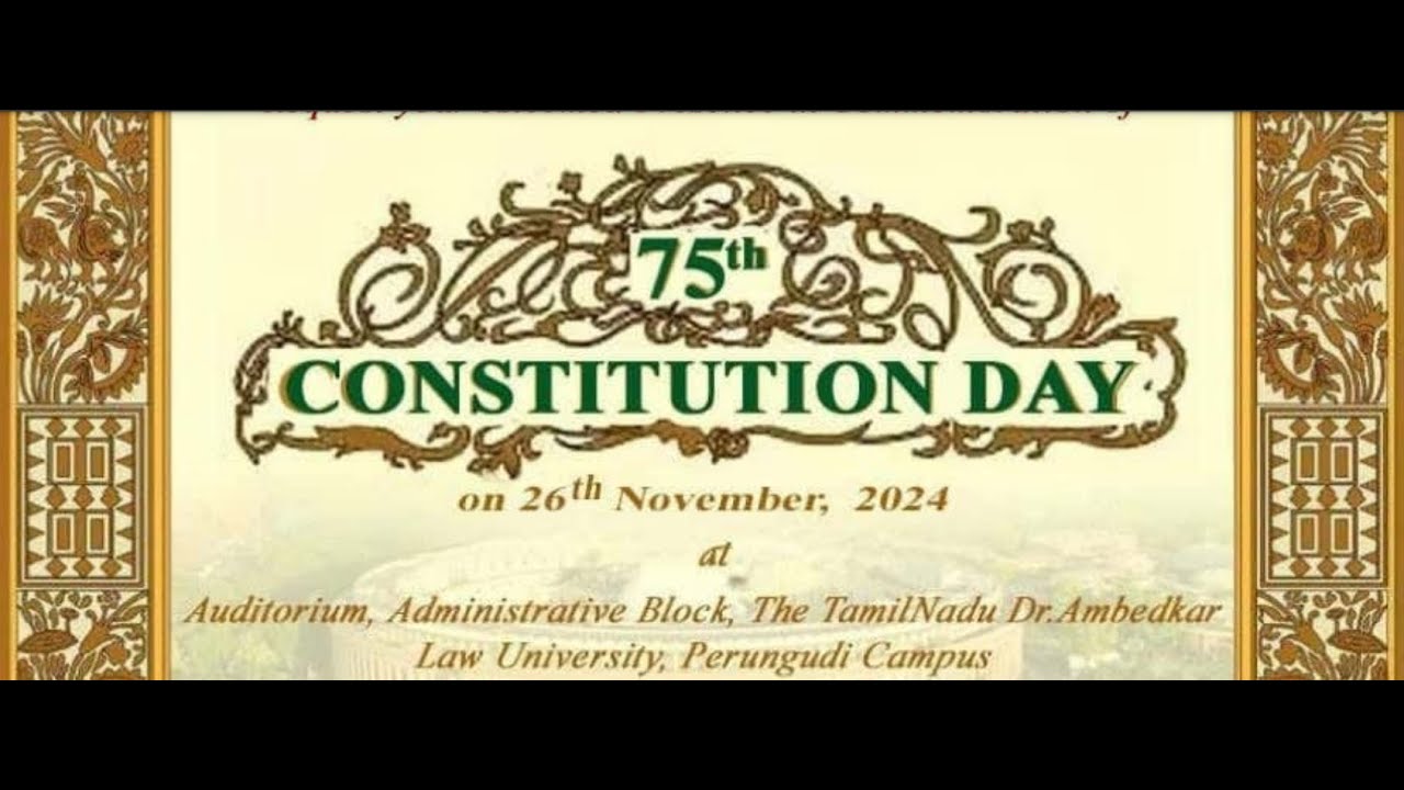 75th CONSTITUTION DAY - TNDALU - YouTube