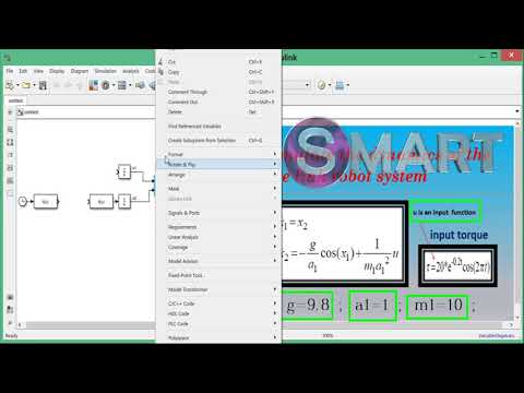 Simulate the dynamics of the one link robot system - YouTube