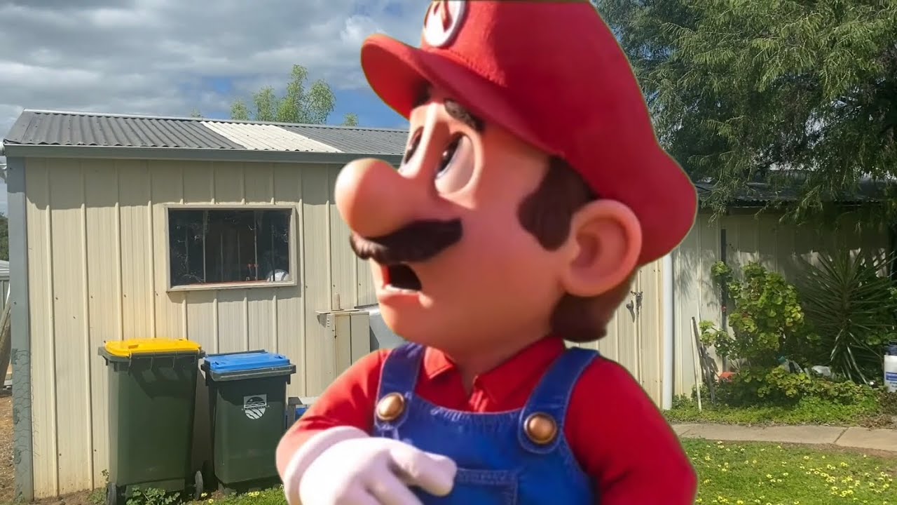 The Super Mario Movie Bros. Movie, but Mario fell into my backyard ...