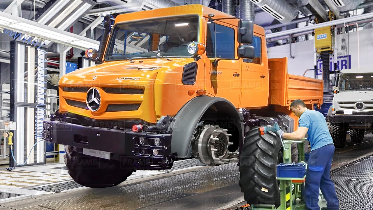 Inside German Factory Building Off-Road Truck by Hands: Mercedes-Benz ...