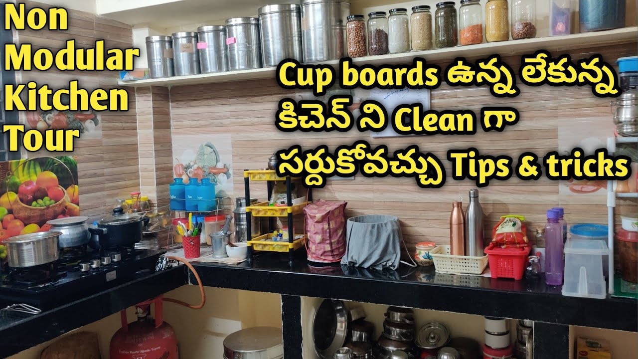 Non Modular Kitchen Tour #Openkitchenorganisation #nonmodularkitchetour ...