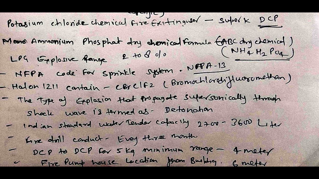 Check Your Knowledge For IOCL Refinery ( Fire and Safety MCQ) - YouTube