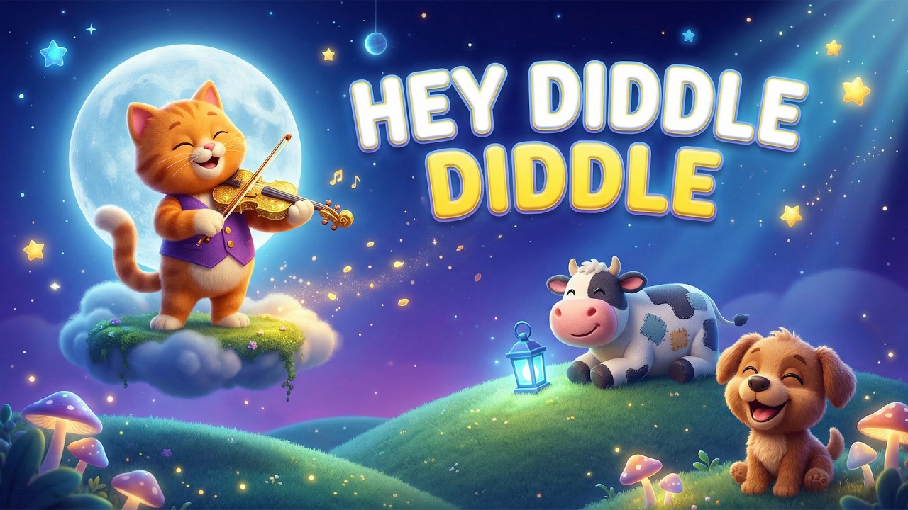 Hey Diddle Diddle 🌙 | Classic Nursery Rhyme for Kids | Moon Song - YouTube