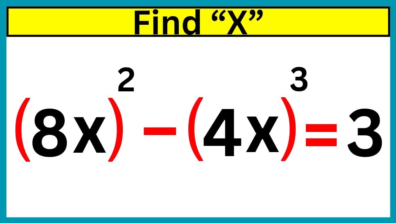 USA | a nice algebraic equation | can you solve | math Olympiad - YouTube