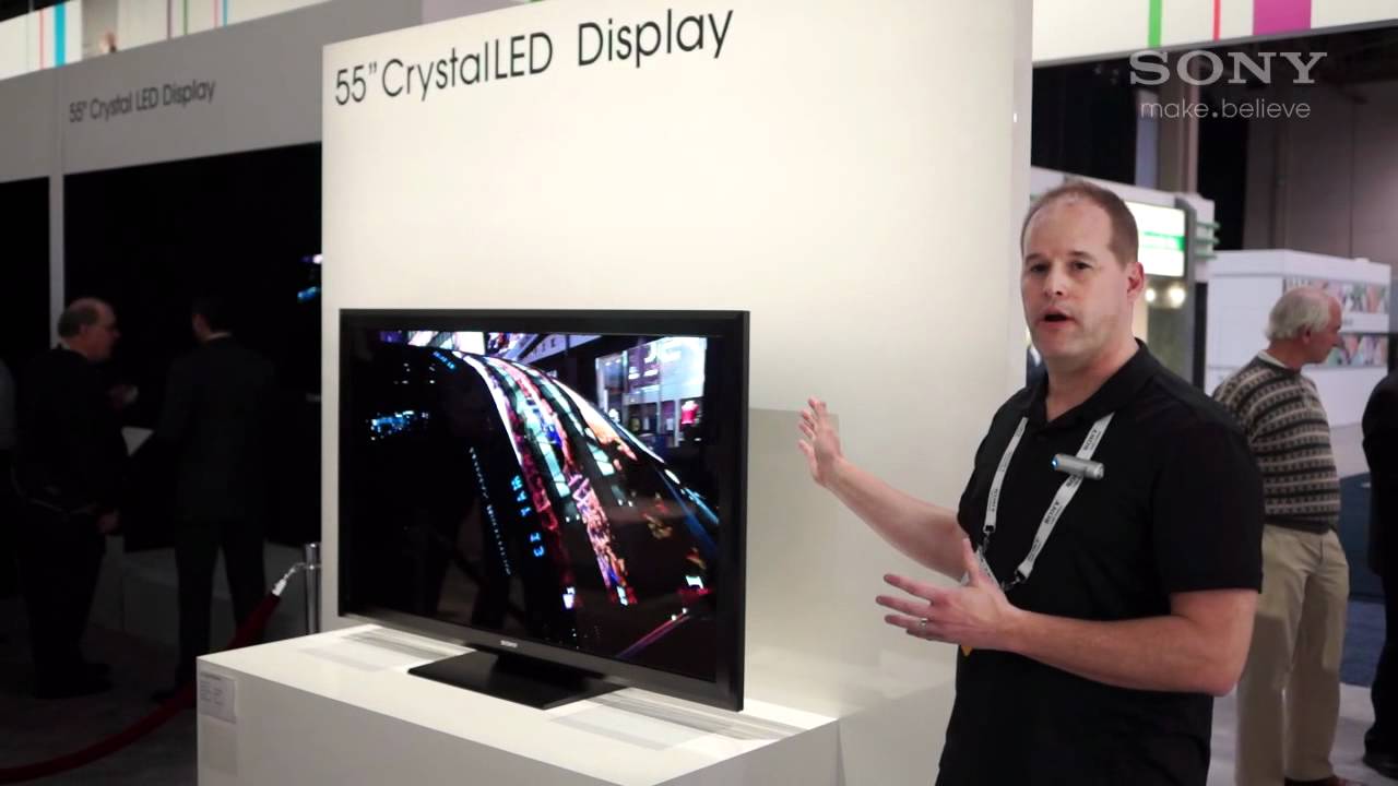 Sony @ CES 2012 The Amazing 55" Crystal LED Display - YouTube