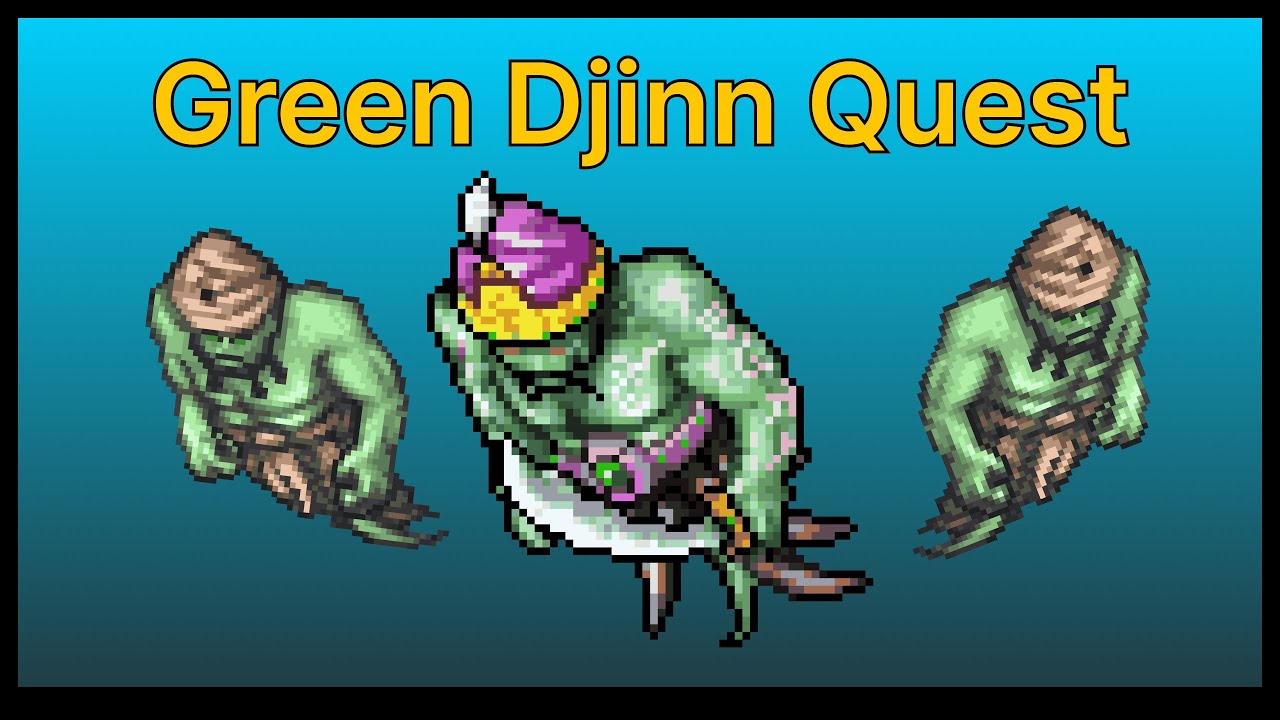Tibia - The Green Djinn Quest - YouTube
