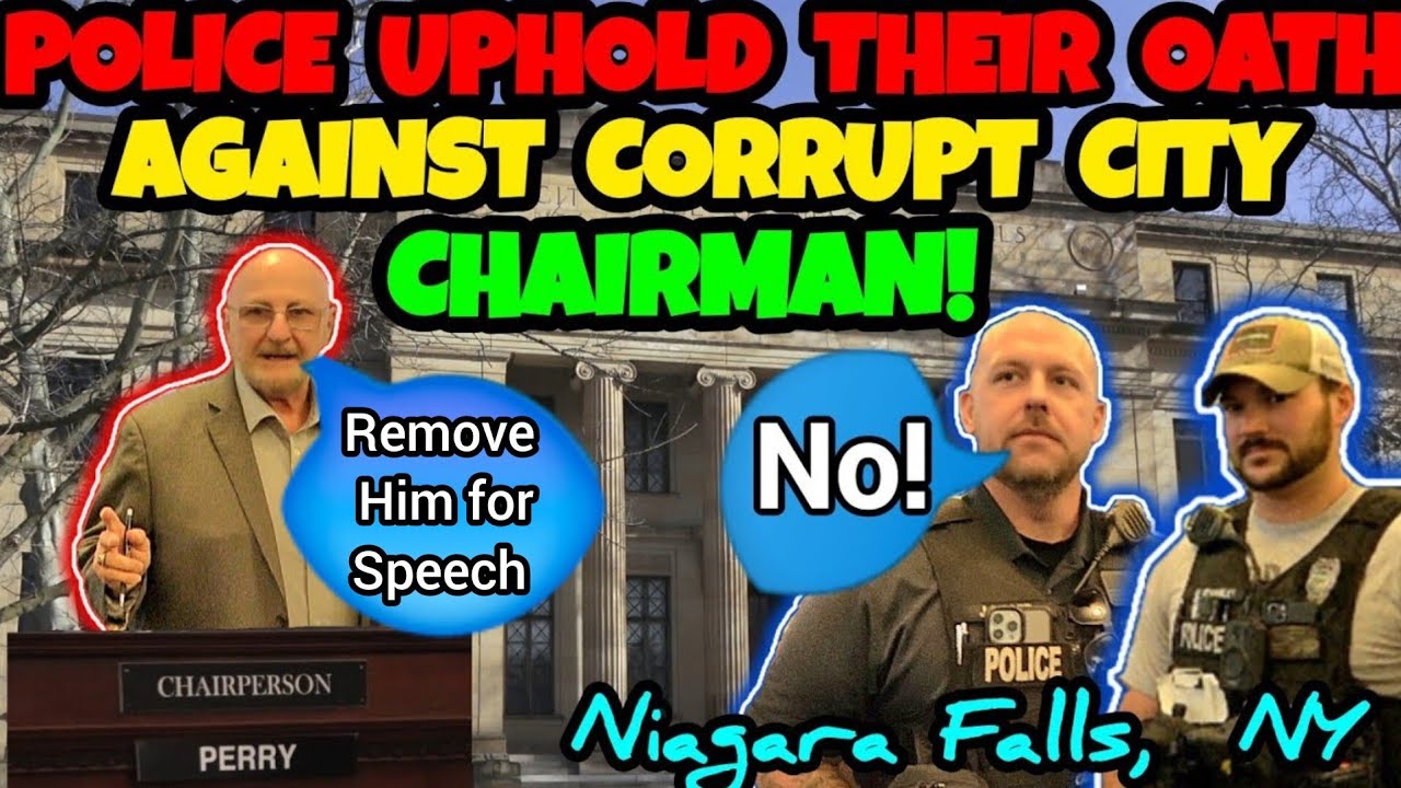 REMOVE HIM FOR FREE SPEECH! Police Honor thier Oath to the CONSTITUTION ...