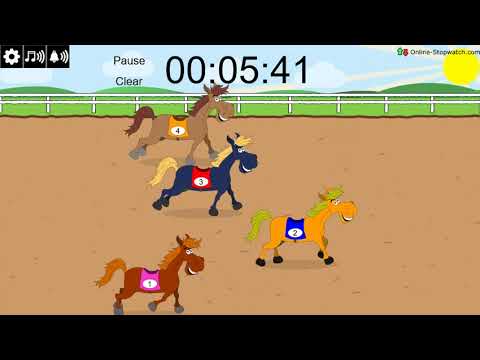 10 minute horse race timer - YouTube