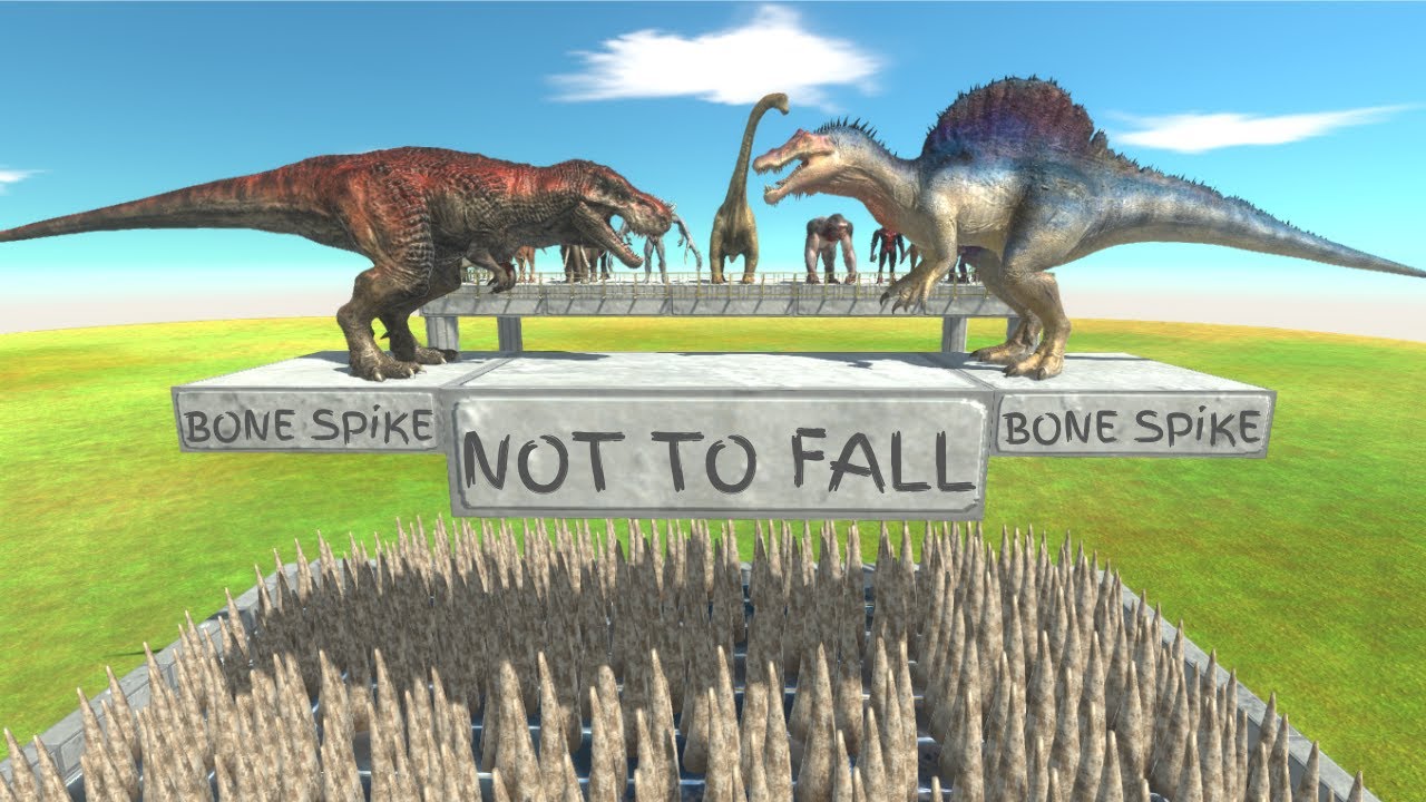 T-REX vs All Units - Be Careful Try Not to Fall Into the Bone Spike ...