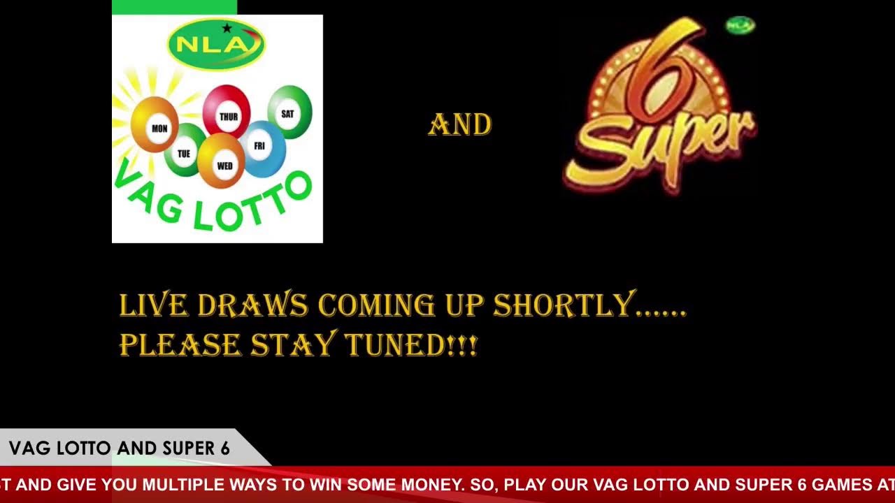 THE NATIONAL LOTTERY AUTHORITY Live Stream - YouTube