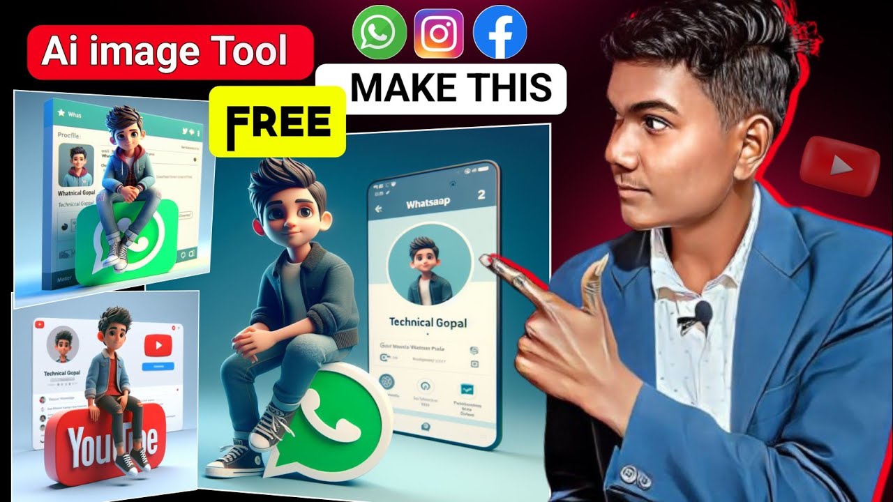 How to make Trending Ai Generating image | Trending Ai Image कैसे बनाये || Technical Gopal - YouTube