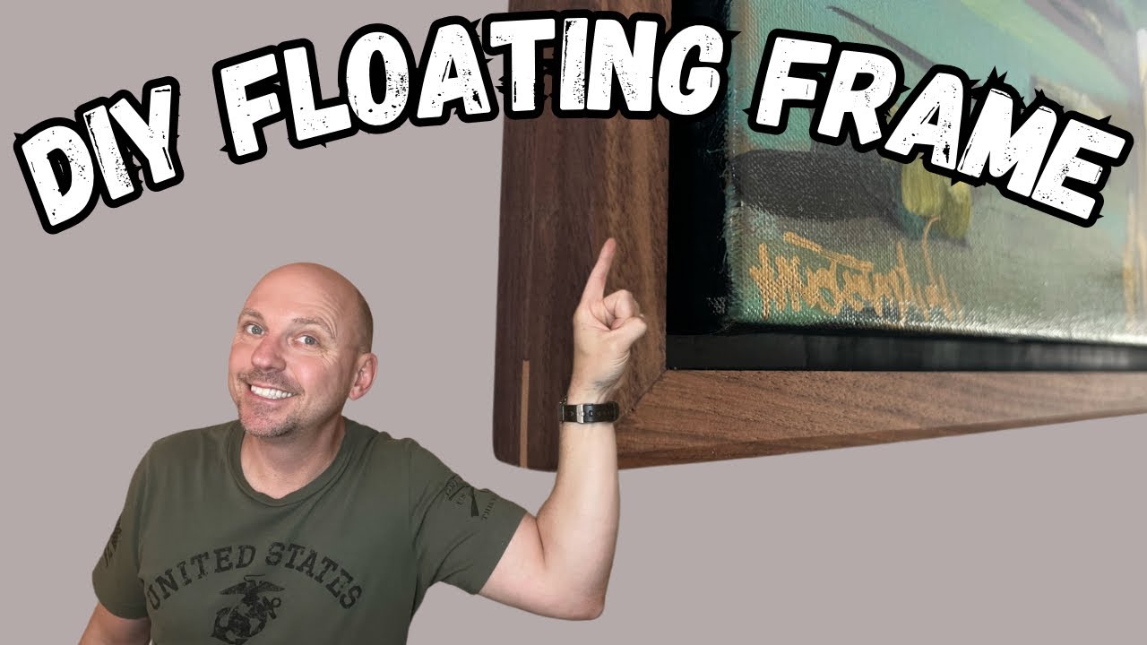 How I Made a Floating Frame For our Original Artwork - YouTube