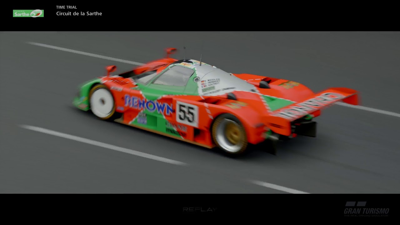 Mazda 787b Le Sarthe flying lap - YouTube