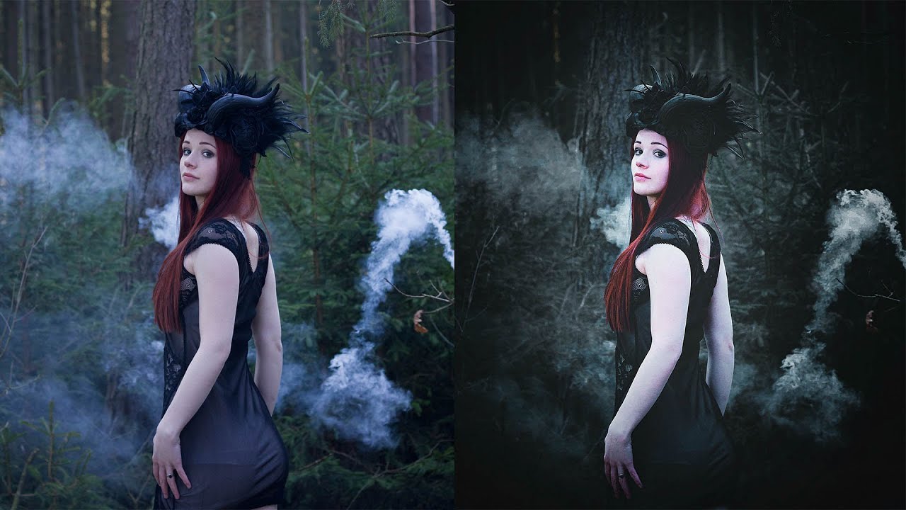 How to edit Photo Dark tone Cinematic - Photoshop Tutorial - YouTube