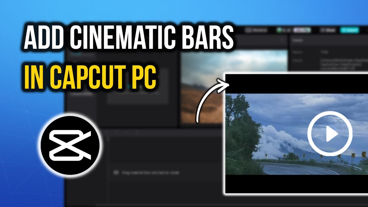 How to Add Cinematic Bars in Capcut PC - YouTube