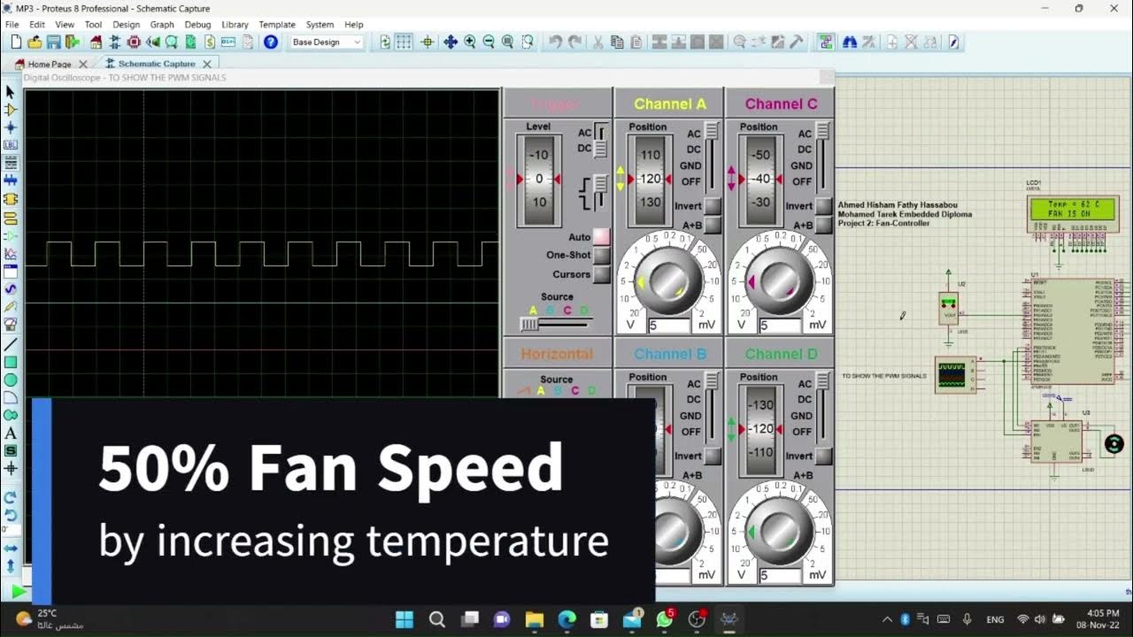 Fan Controller Using Atmega32 - YouTube