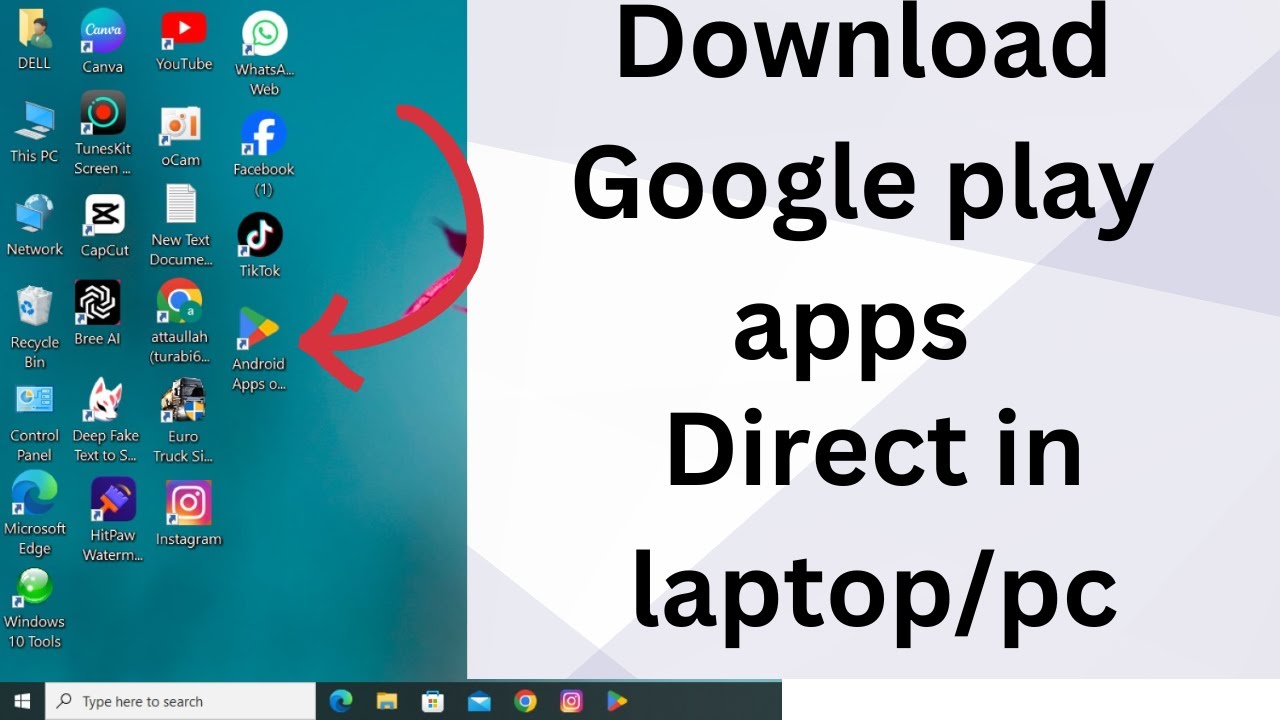 how to download and install google play store apps on pc and laptop/androd aps in laptop Atta ...