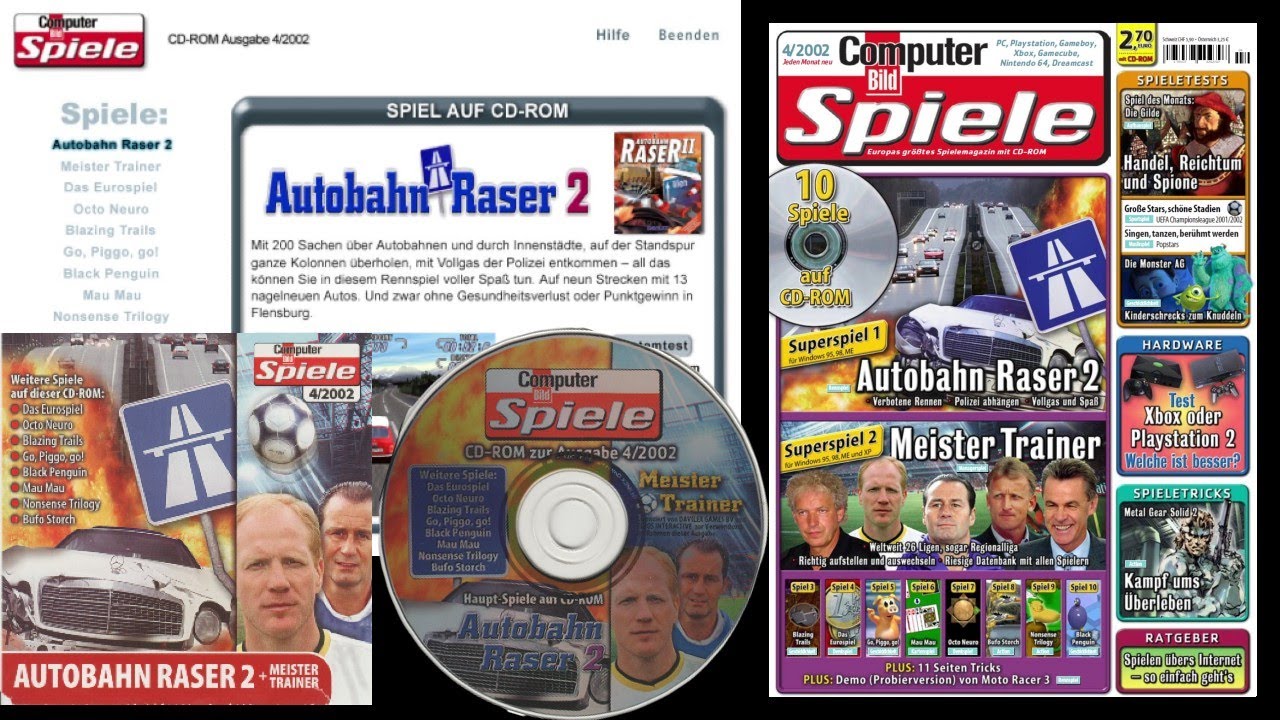 Ein Rückblick auf die Computer Bild Spiele 4/2002 (CD & Zeitschrift ...