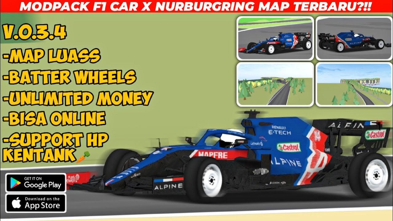 MODPACK F1 CAR X NURBURGRING MAP TERBARU|NO PW,890HP,BATTER WHEELS|fr ...