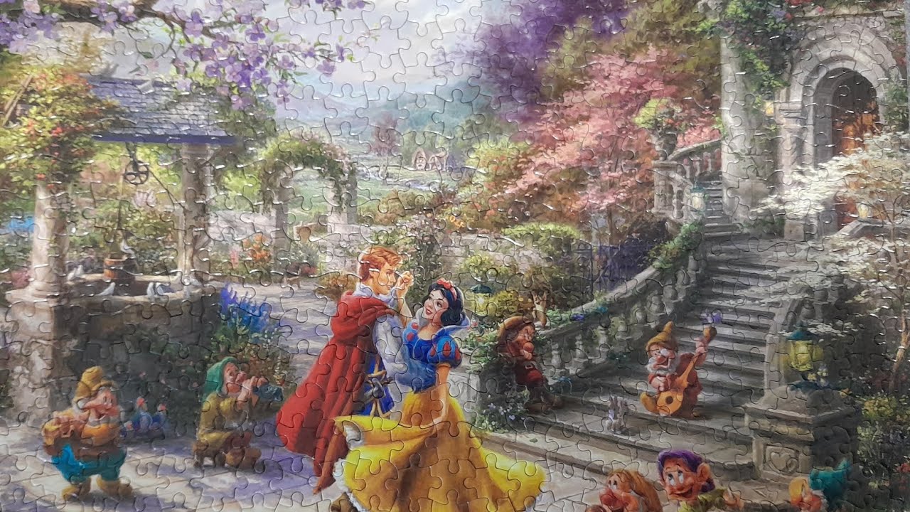 Snow White puzzle - Disney x Thomas Kinkade - YouTube
