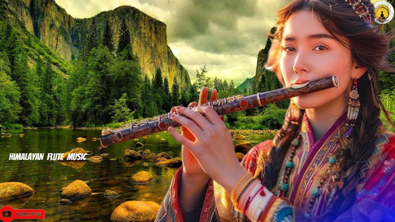 Himalayan Flute Music ♪ Mountain Flute Music ♪ Meditation ♪ Relaxing ...
