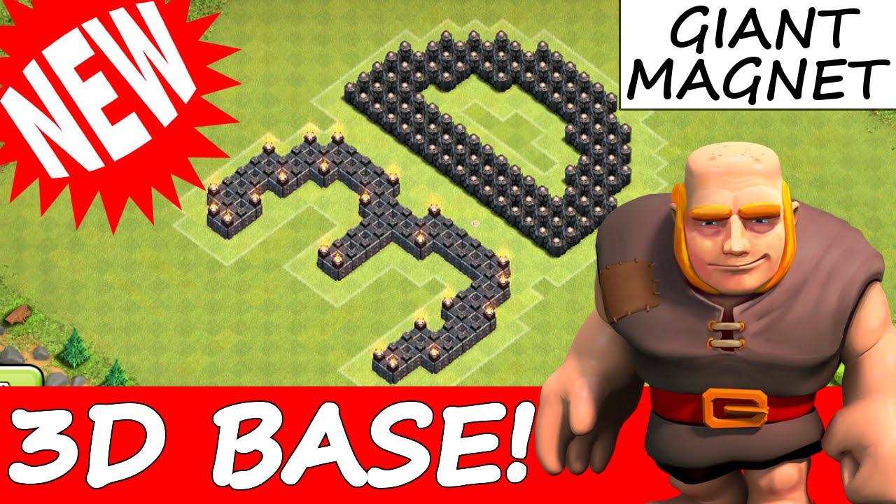 Clash Of Clans | "NEW EPIC 3D BASE" | QUEST TO CHAMPION LEAGUE BASE ...