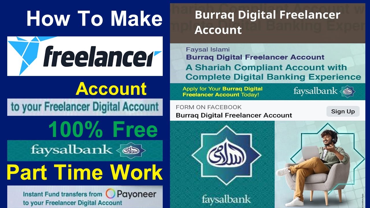 How To Make new Freelancer Account|Faysal Bank Burraq Digital Freelancer Account|Freelancer ...