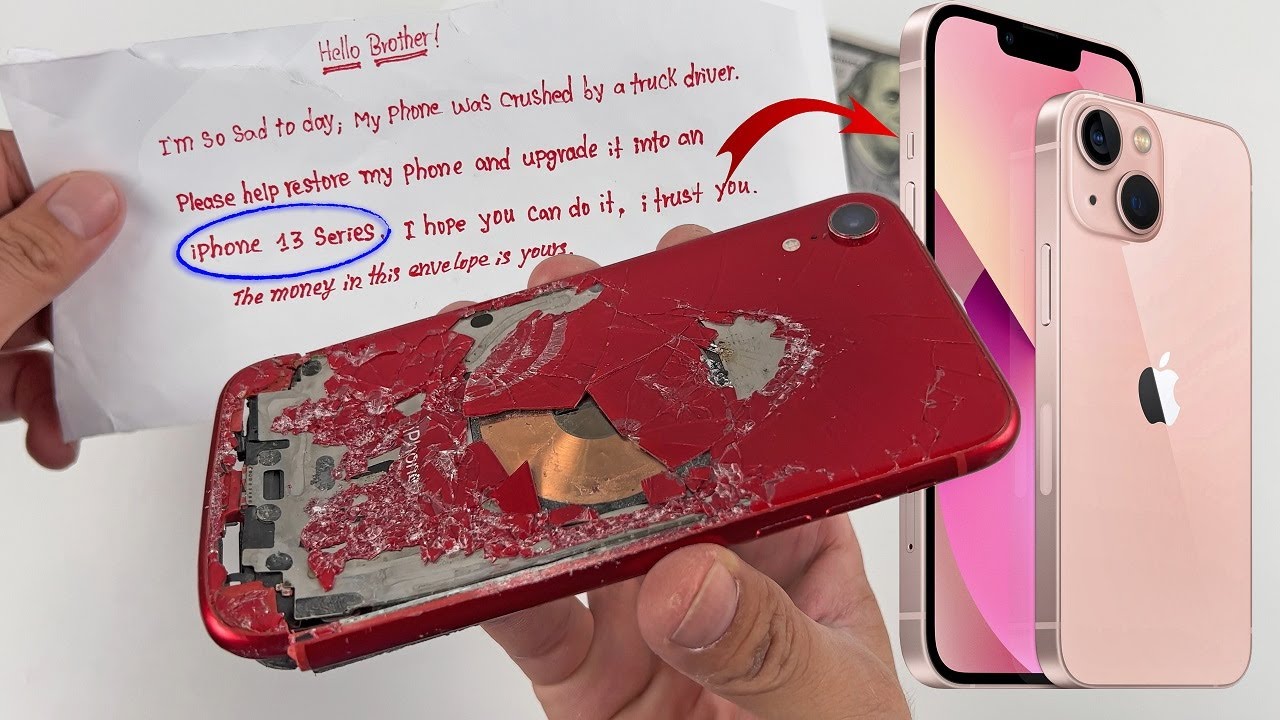 Restoring Destroyed iPhone XR And Turn it into a Brand New iPhone 13 ...
