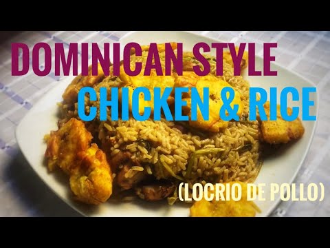 Dominican Style Chicken & Rice (locrio) - YouTube