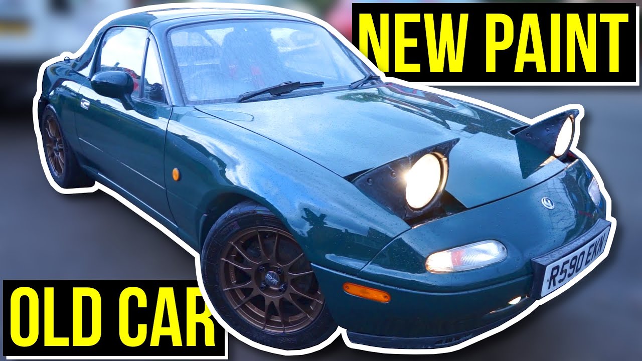 Full Paint Respray TRANSFORMED My 23 Year Old Mazda MX-5 NA! - YouTube