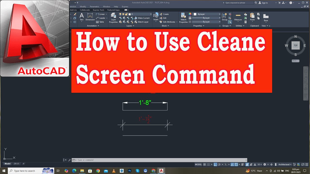 How To Use Clean Command in AutoCAD | Clean Screen AutoCAD | AutoCAD ...