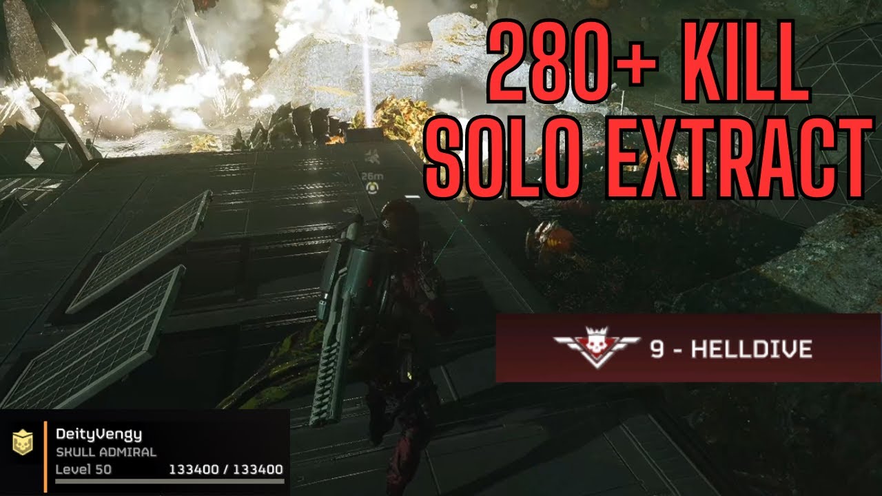 SOLO Aggressive Helldivers 2 Mission (MAX DIFFICULTY) - Ft. The Mandalorian Build with 280 ...