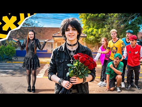 ENCONTRAMOS O NAMORADO SECRETO DA BRUNA *ele é gótico?