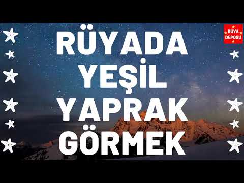 Rüyada Yeşil Yaprak Görmek - Rüya Tabiri - [Rüya Deposu]