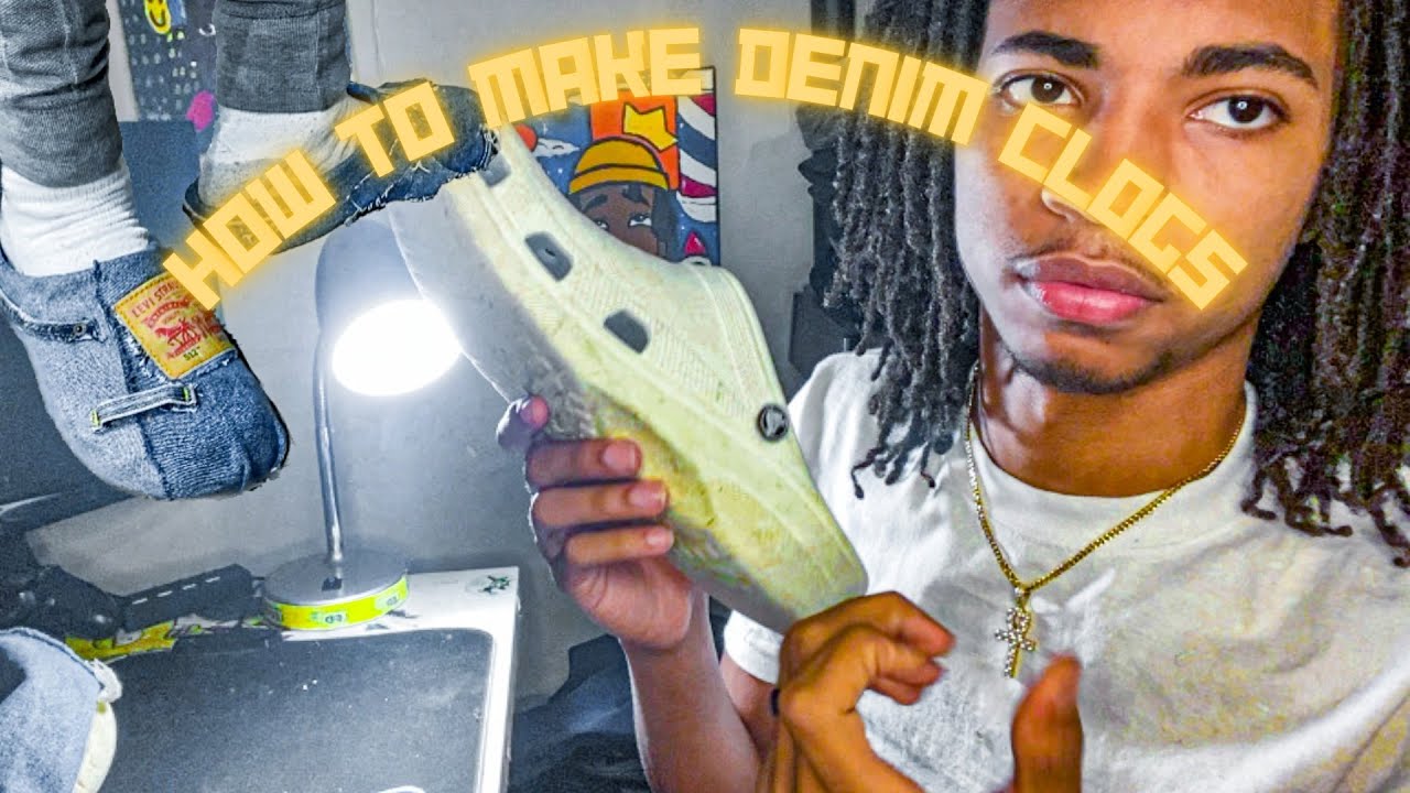 How to make Denim clogs! - YouTube