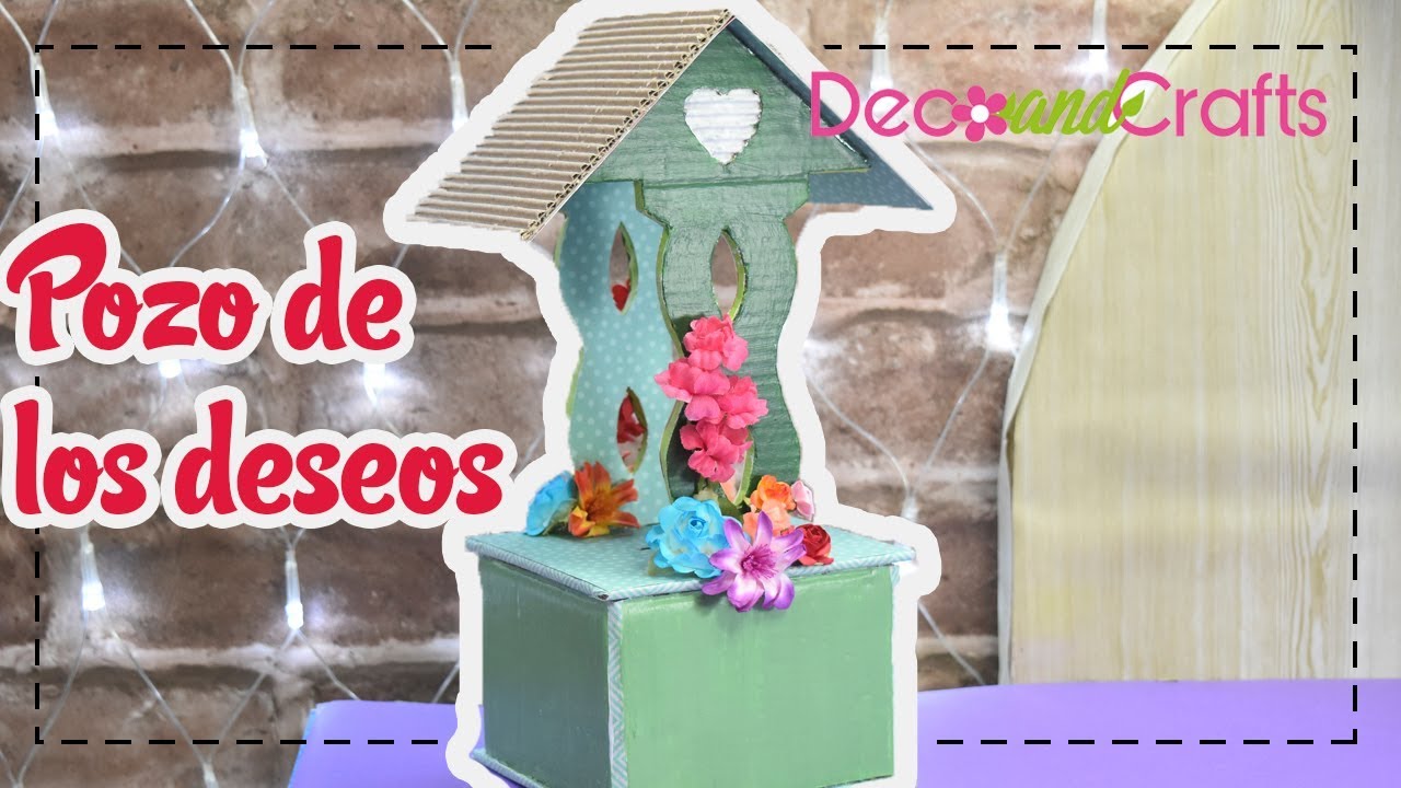 Alcancia de Cartón Pozo de los deseos - DecoAndCrafts - YouTube