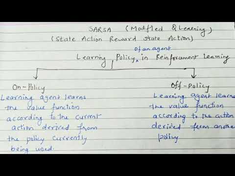 SARSA - lecture 99/machine learning - YouTube