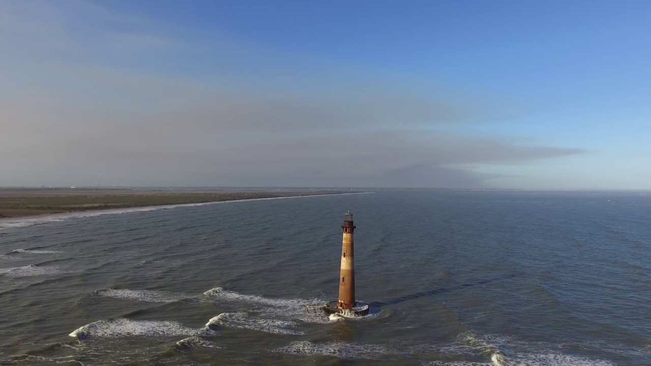 Morris Island Lighthouse - Folly Beach, SC - DJI Phantom 3 - YouTube