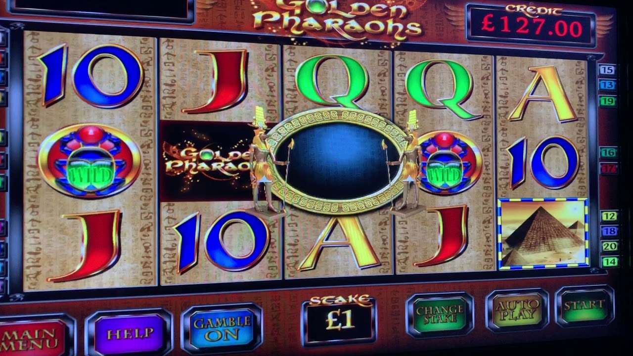 Golden Pharaohs magic mirror feature and BIG gambles! - YouTube