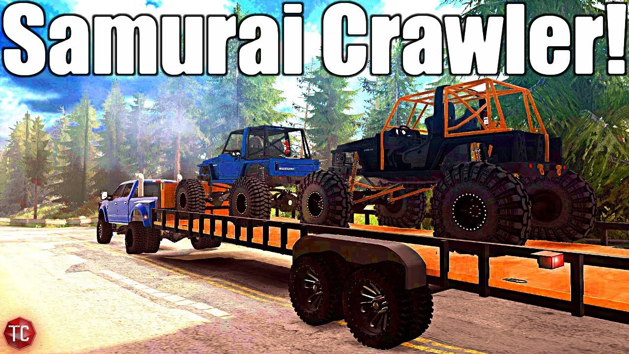 SpinTires MudRunner: SUZUKI SAMURAI CRAWLER!! - YouTube