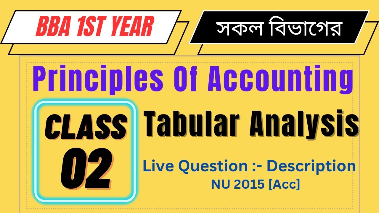 Tabular Analysis Class 2 | 11 Plus Academy | Shahidul Sir - YouTube